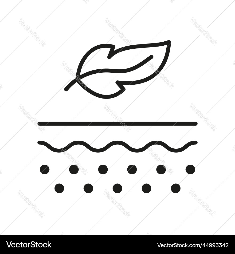 Soft skin line icon cosmetic for sensitive Vector Image