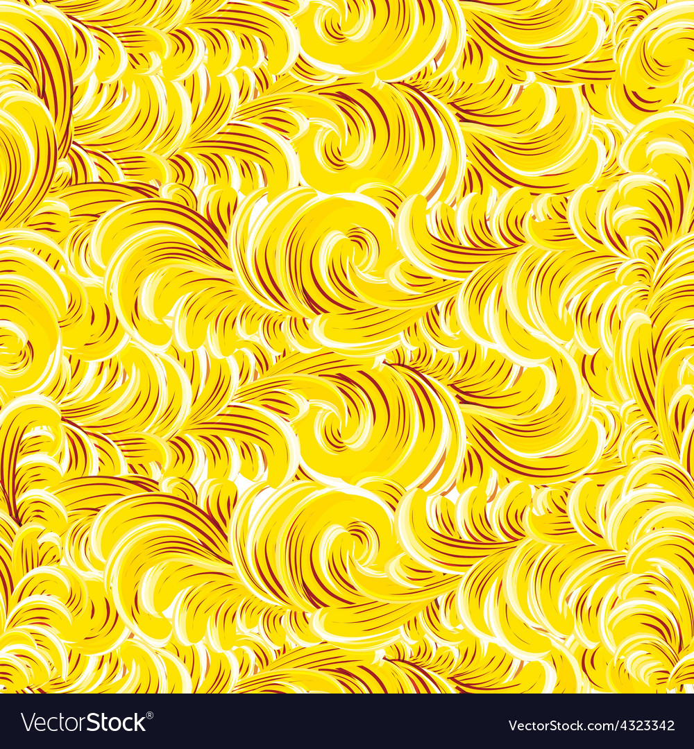 Waves seamless background Royalty Free Vector Image