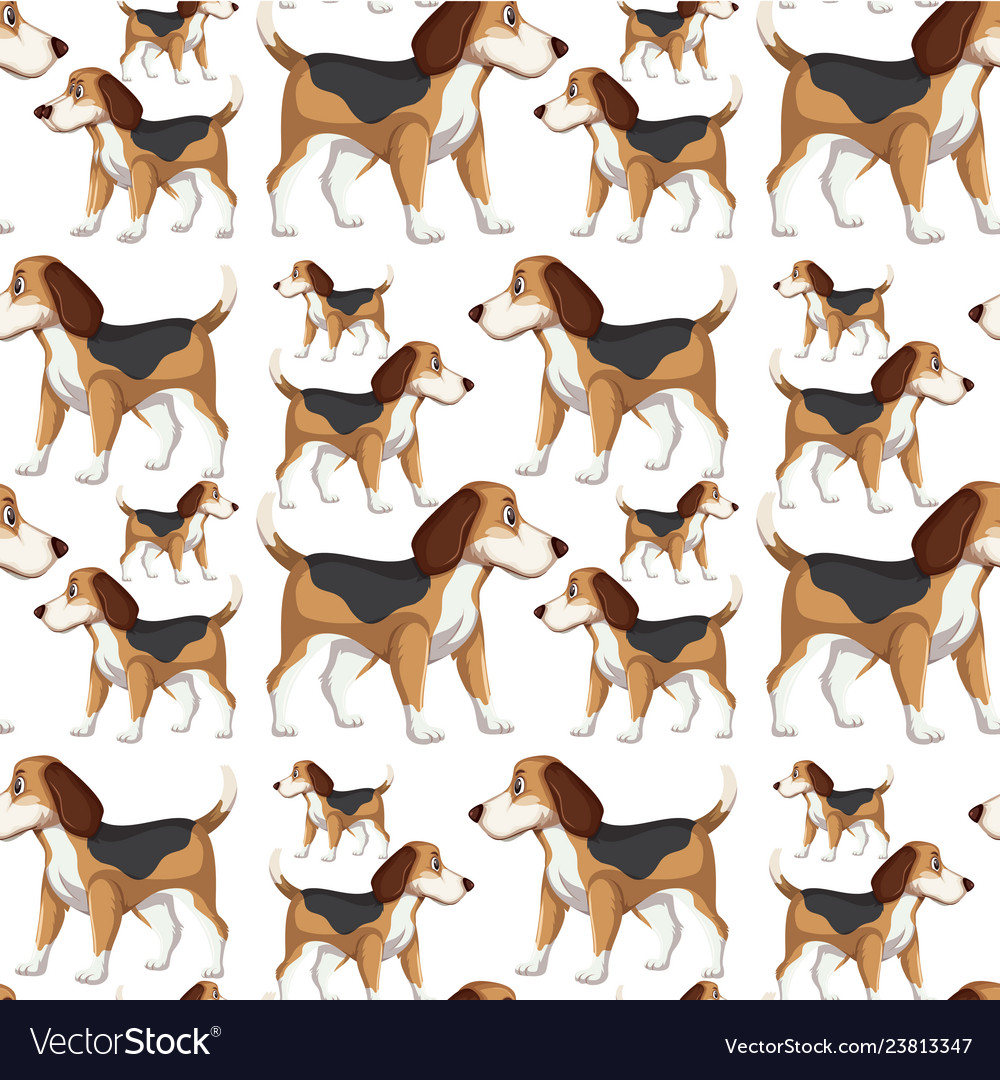 A dig seamless background Royalty Free Vector Image