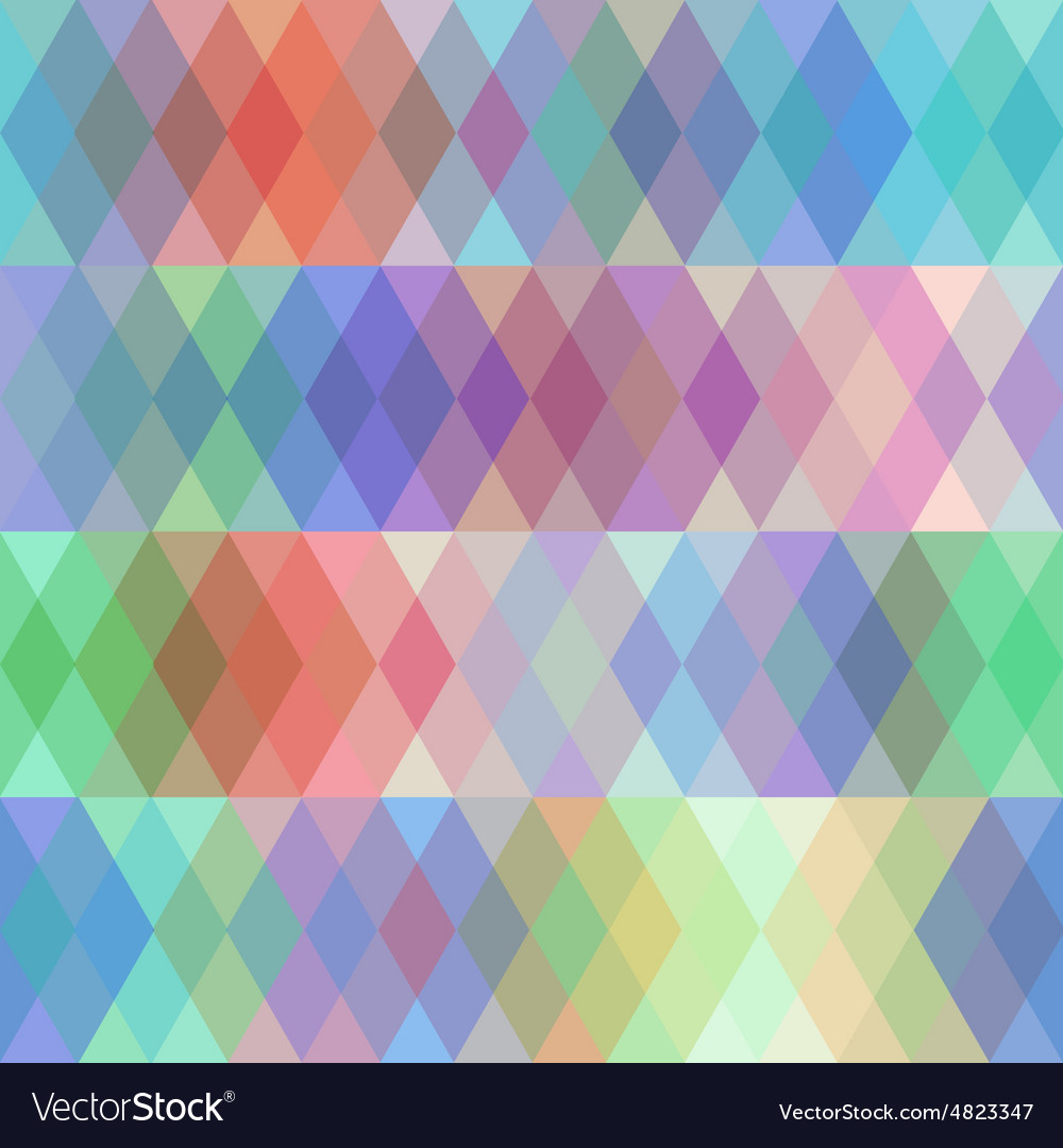 Abstract seamless pattern with colored rhombus Vector Image