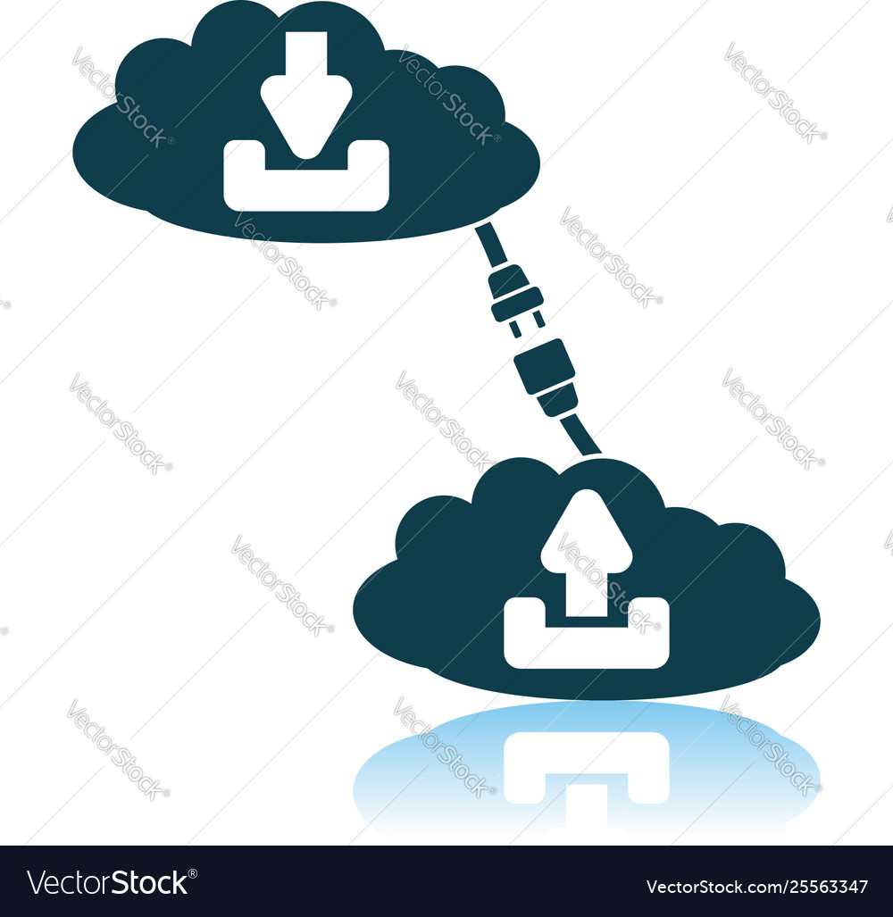 Cloud connection icon Royalty Free Vector Image