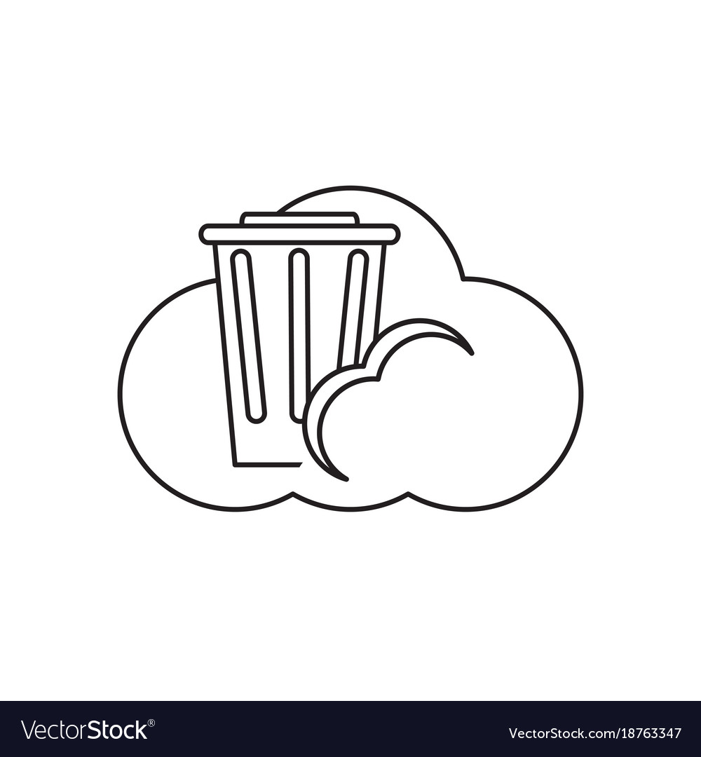 Cloud storage design concept Royalty Free Vector Image