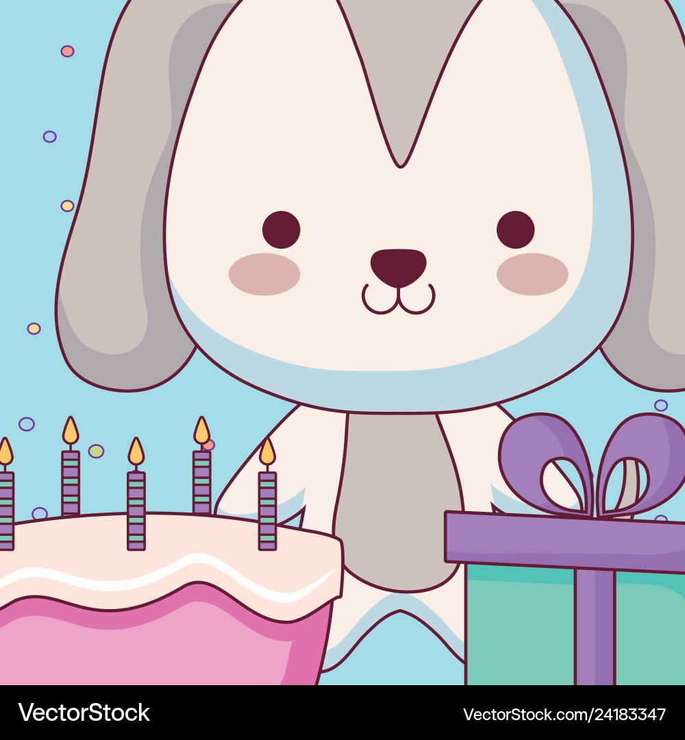 Cute and little dog character Royalty Free Vector Image