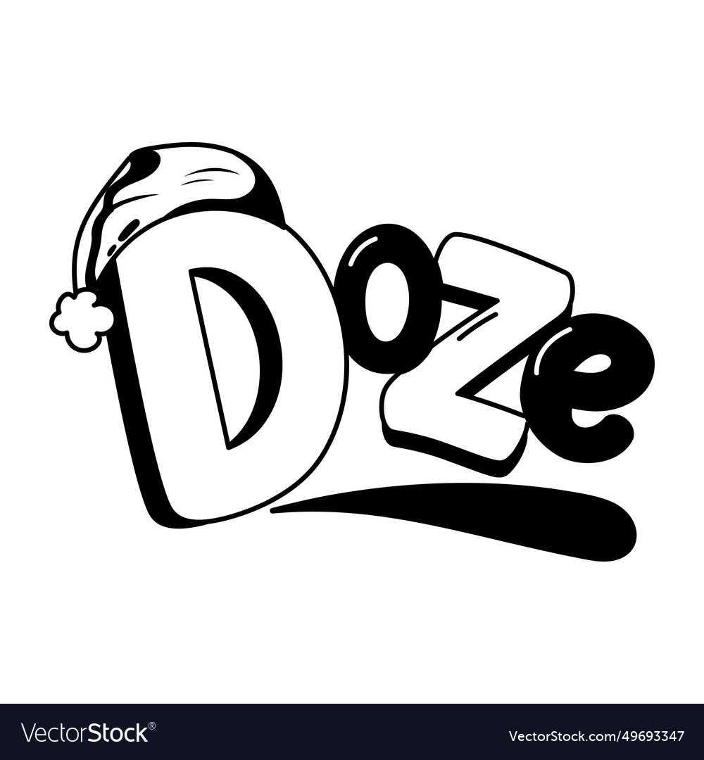 Doze Royalty Free Vector Image - VectorStock