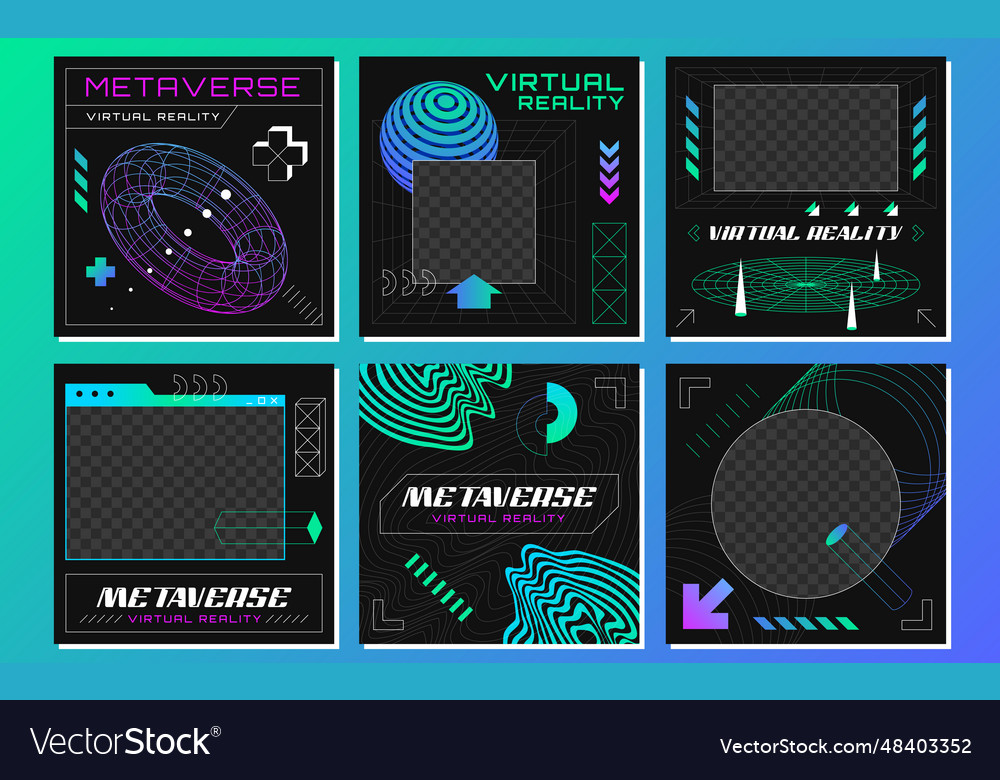 Abstract 3d wireframe geometry objects from line Vector Image