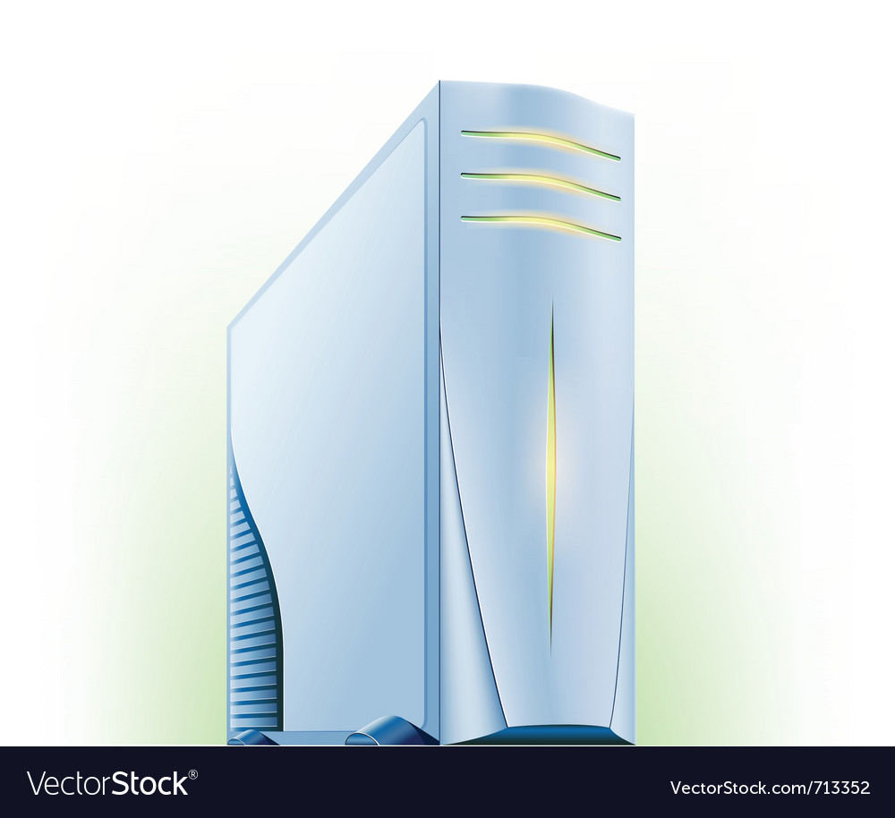 Computer server Royalty Free Vector Image - VectorStock