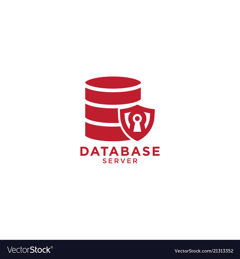 Database graphic design template Royalty Free Vector Image