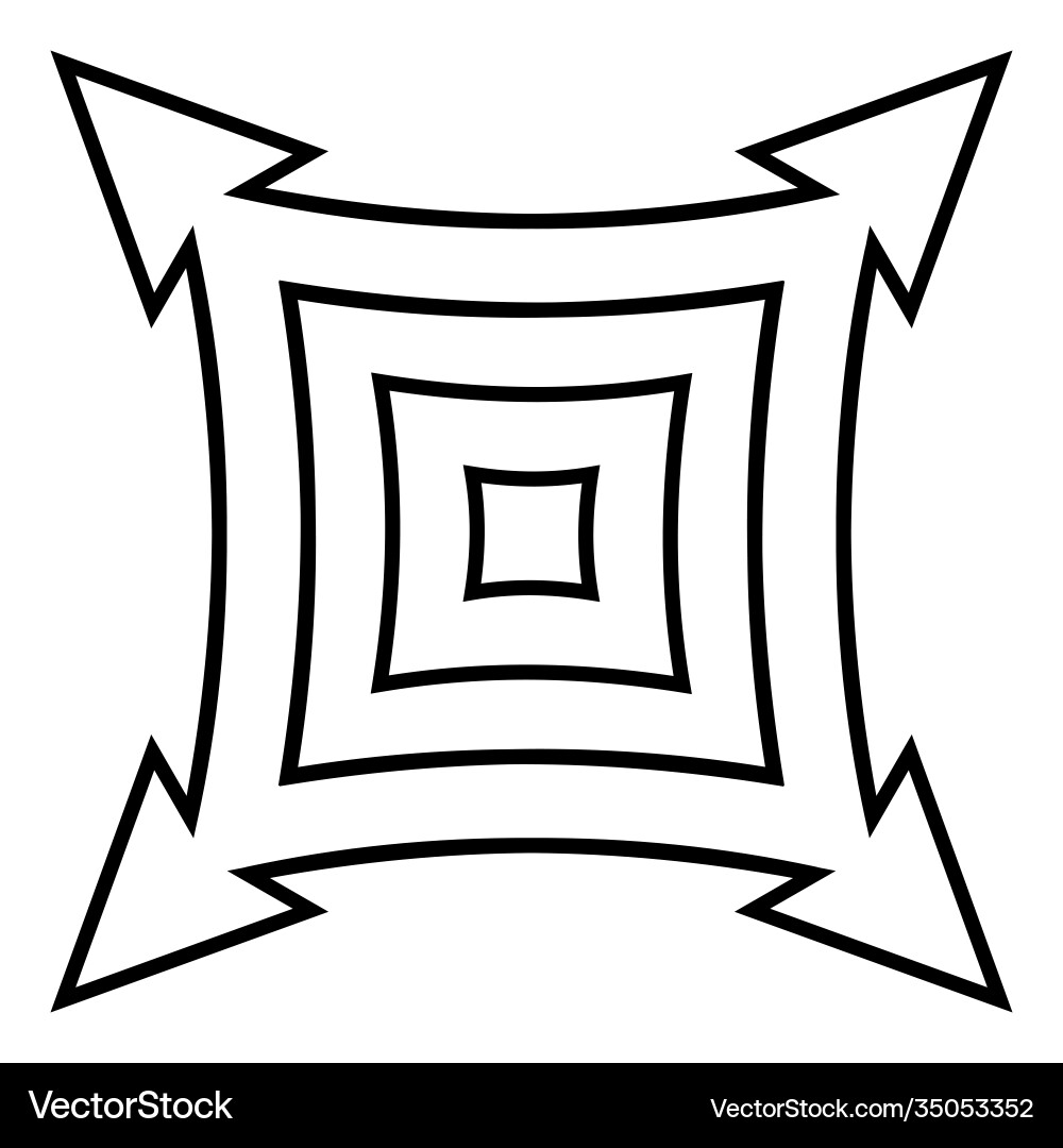 Icon to expand full screen sign Royalty Free Vector Image