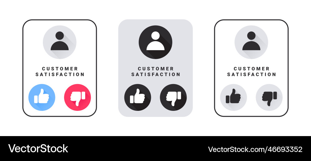 Like not satisfaction and customer service Vector Image