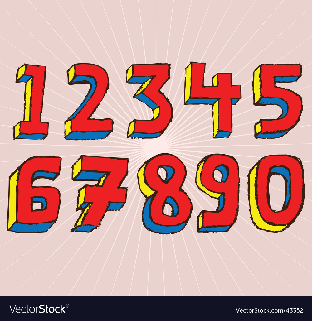 Numbers Royalty Free Vector Image - VectorStock