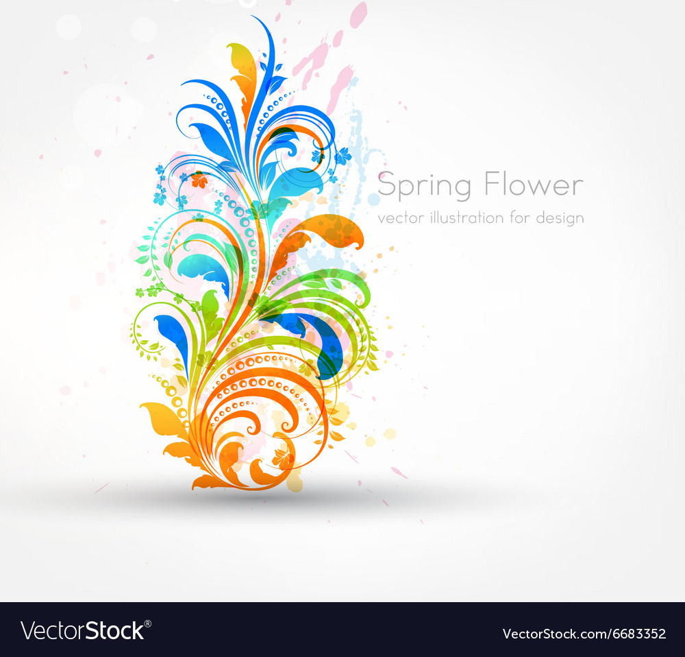 Spring flower background Royalty Free Vector Image