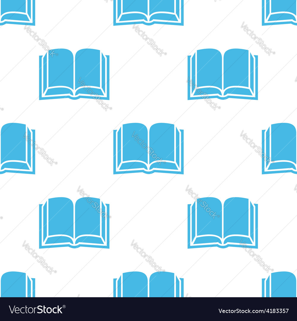Book seamless pattern Royalty Free Vector Image