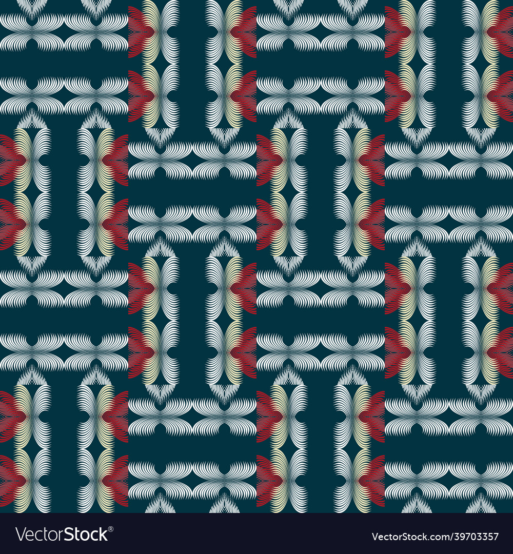 Bright abstract geometric seamless pattern Vector Image