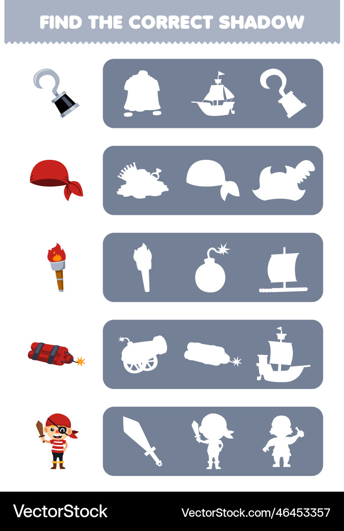 Education game for children find the correct Vector Image