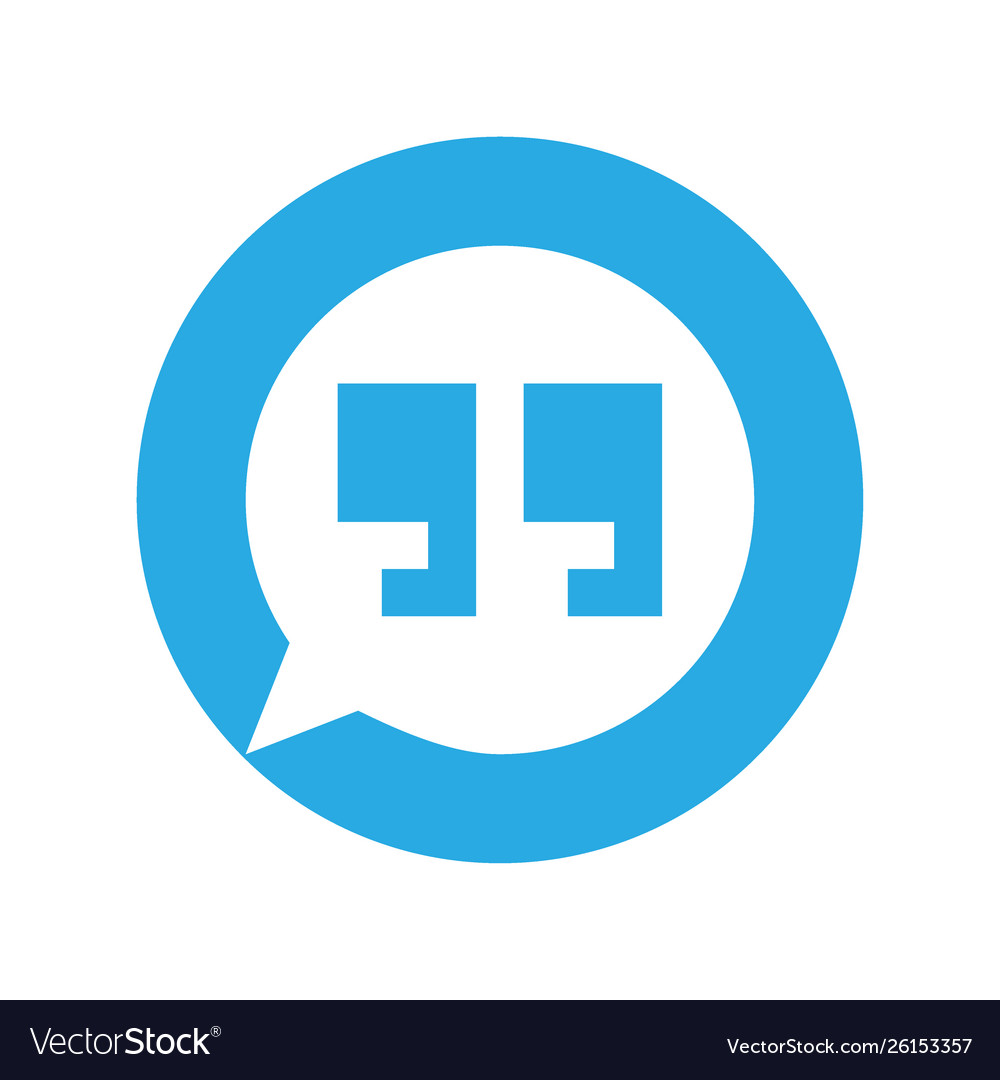 Innovative basic quotation marks template Vector Image