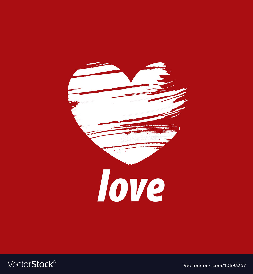 Logo heart splash Royalty Free Vector Image - VectorStock