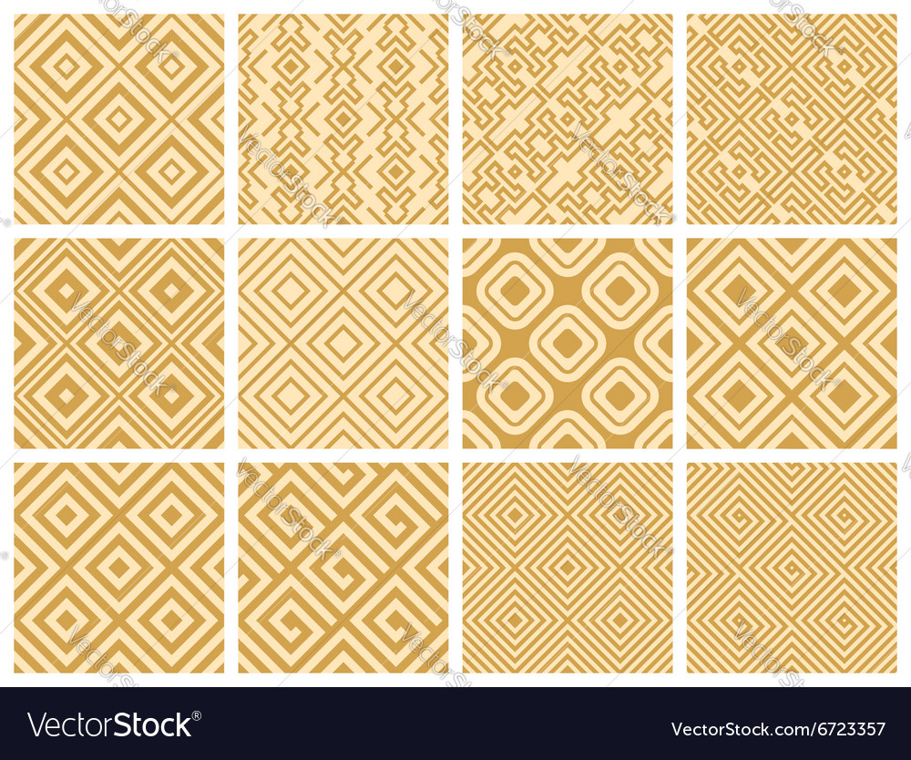 Seamless pattern collection Royalty Free Vector Image