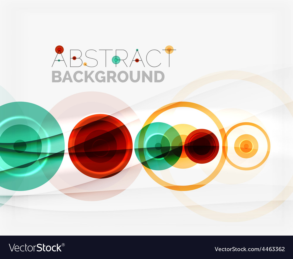 Circle geometric shape composition Royalty Free Vector Image