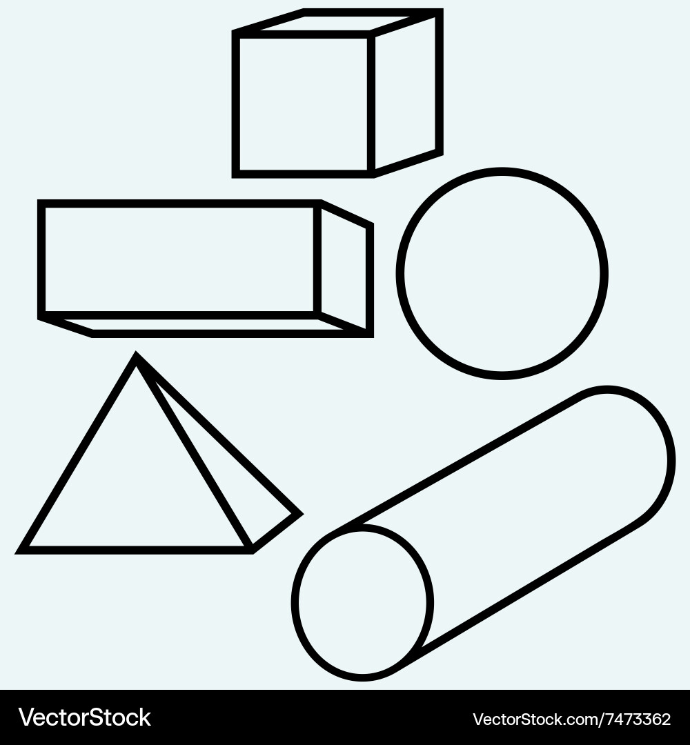 Geometric figures Royalty Free Vector Image - VectorStock