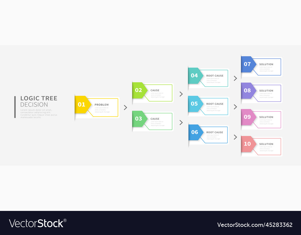 Logic tree diagram infographic Royalty Free Vector Image Logic tree diagram infographic Royalty Free Vector Image
