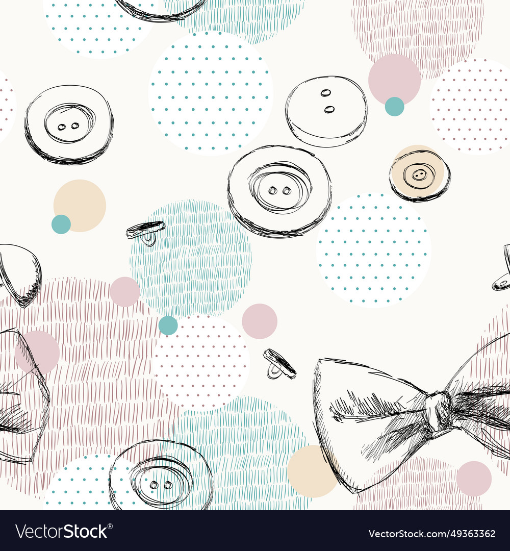 Pattern with buttons Royalty Free Vector Image