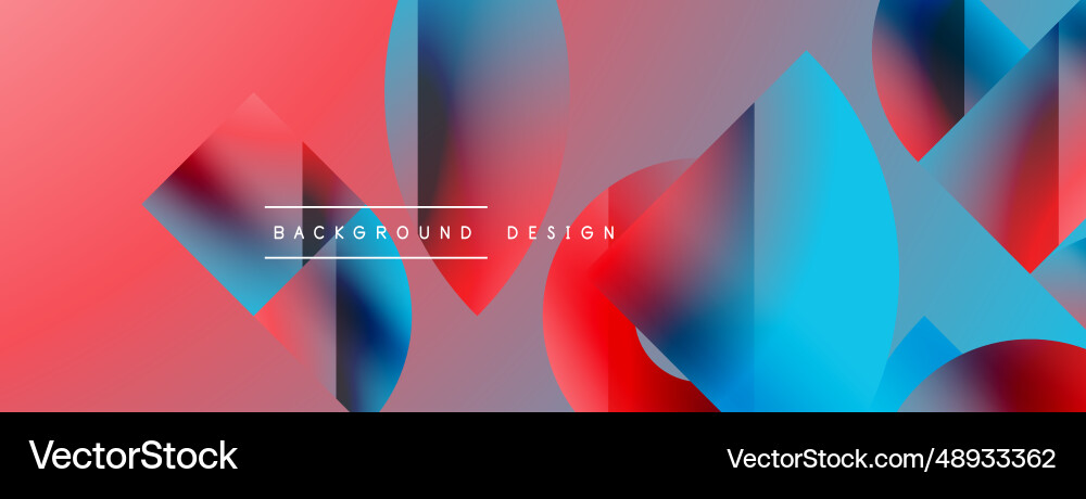 Simple geometric forms - dynamic geometric Vector Image