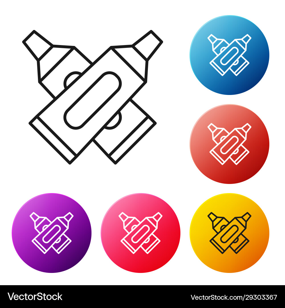 Black line crossed tube toothpaste icon Royalty Free Vector