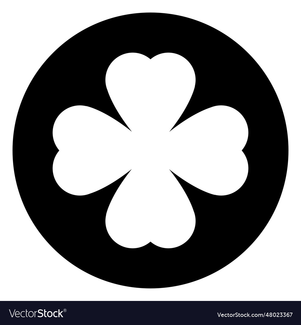 Clover circle Royalty Free Vector Image - VectorStock