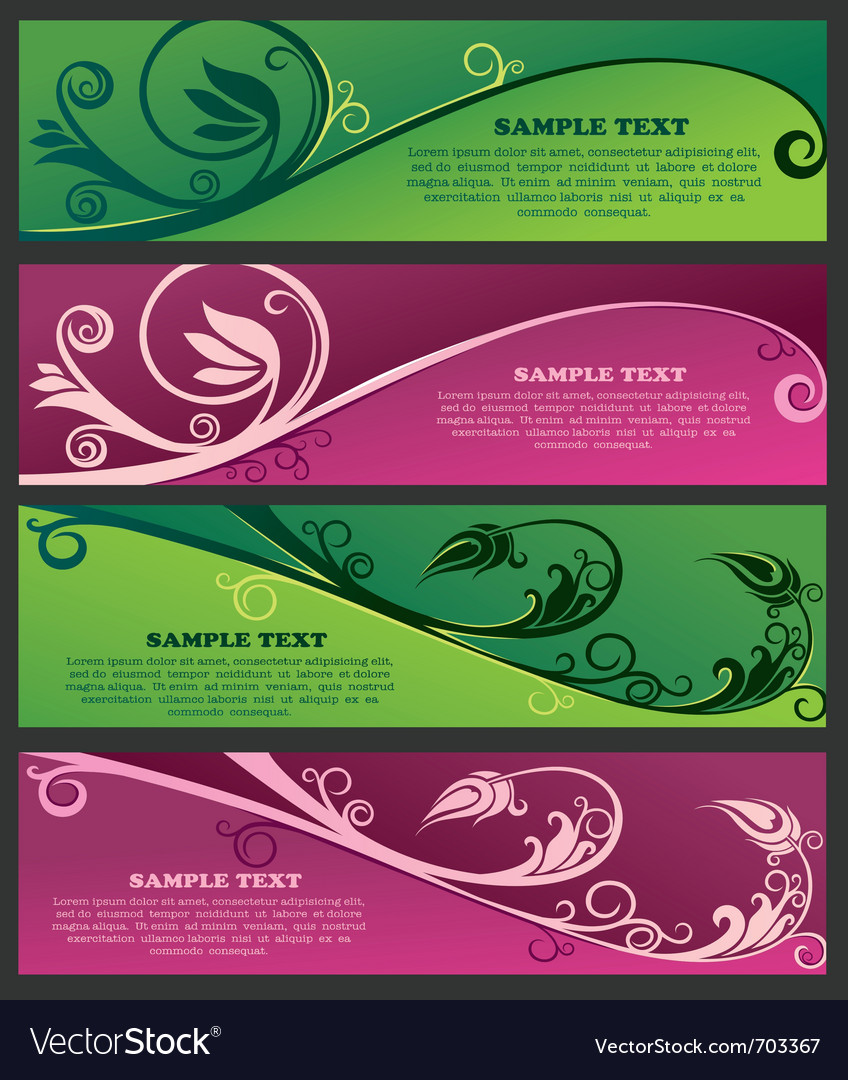 Headers and frames Royalty Free Vector Image - VectorStock