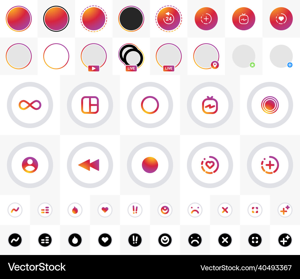 Internet social media icons Royalty Free Vector Image