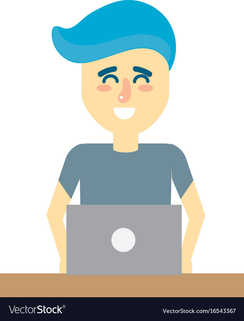 Professional businessman with laptop and corporate