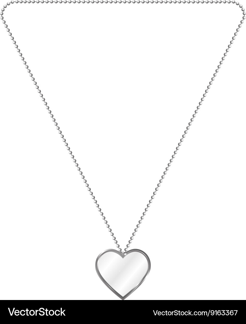 Silver jewelry in the form Royalty Free Vector Image