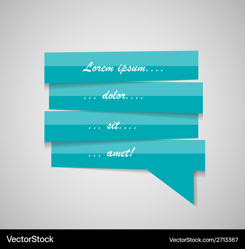 Speech bubble template Royalty Free Vector Image