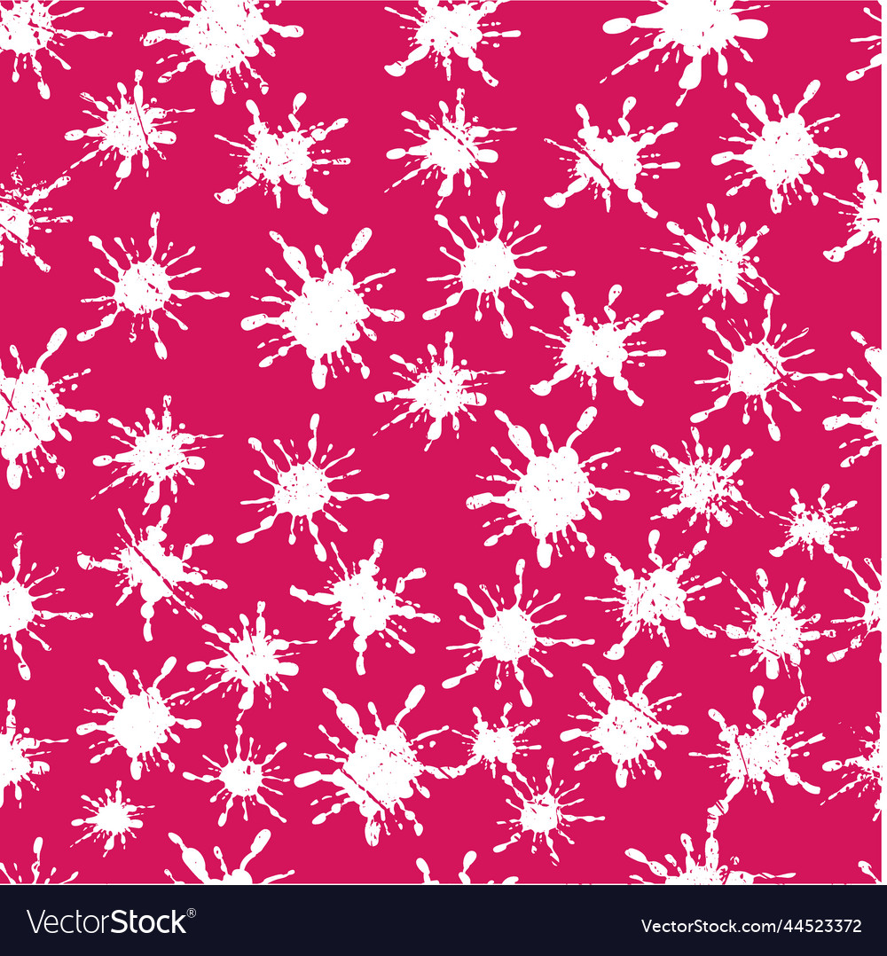 Grunge splatter seamless pattern Royalty Free Vector Image
