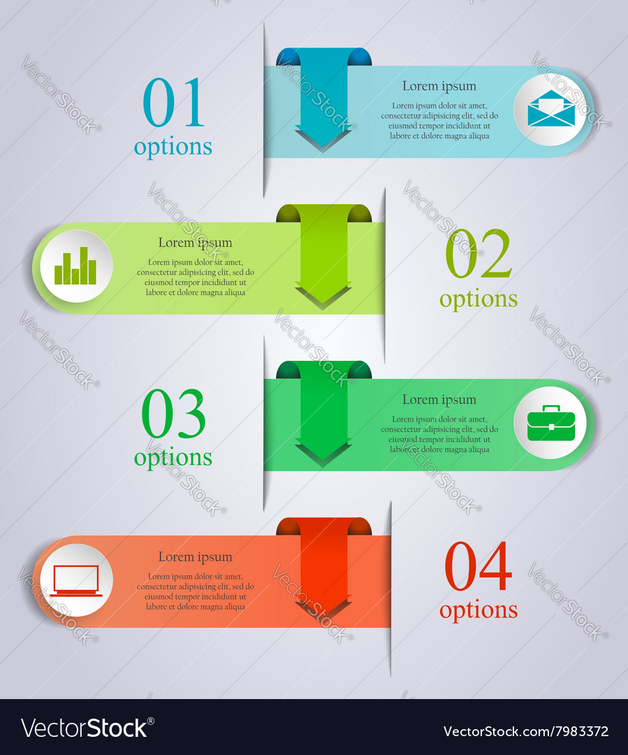 Infographics arrow template Royalty Free Vector Image