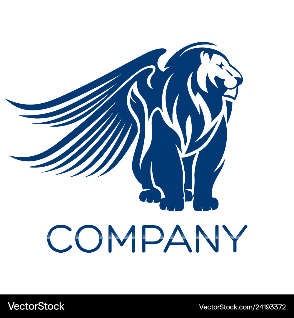 Modern lion logo Royalty Free Vector Image - VectorStock