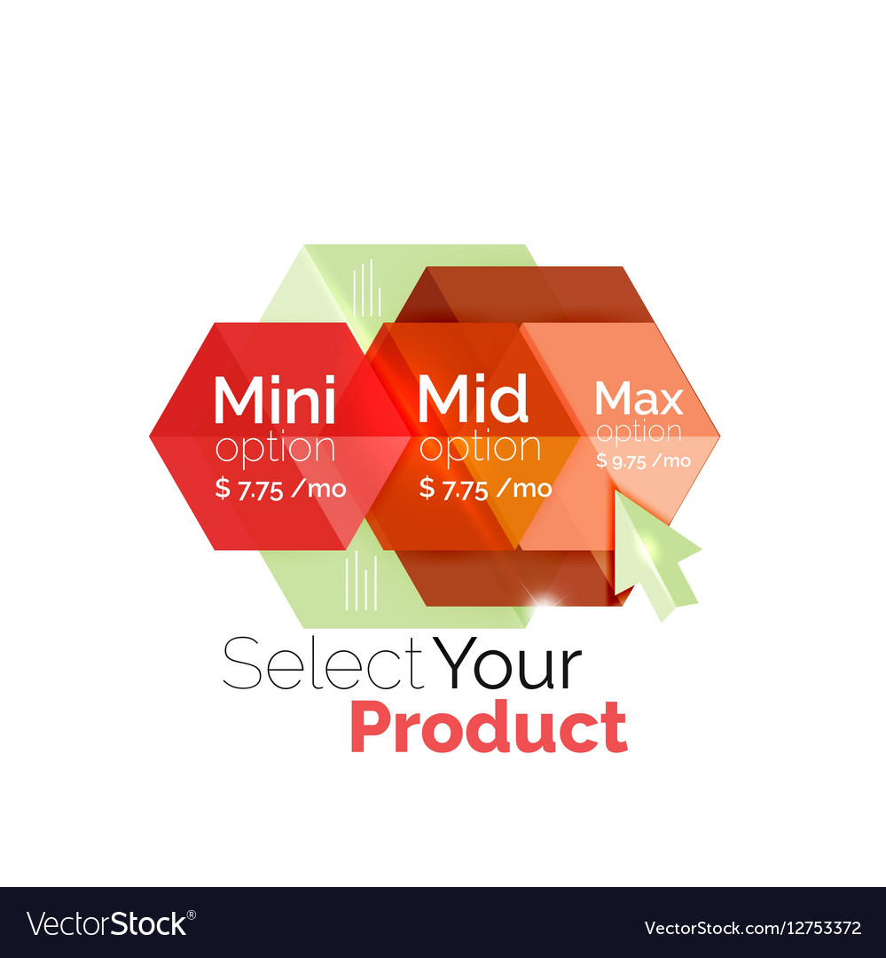 Select choice template Royalty Free Vector Image