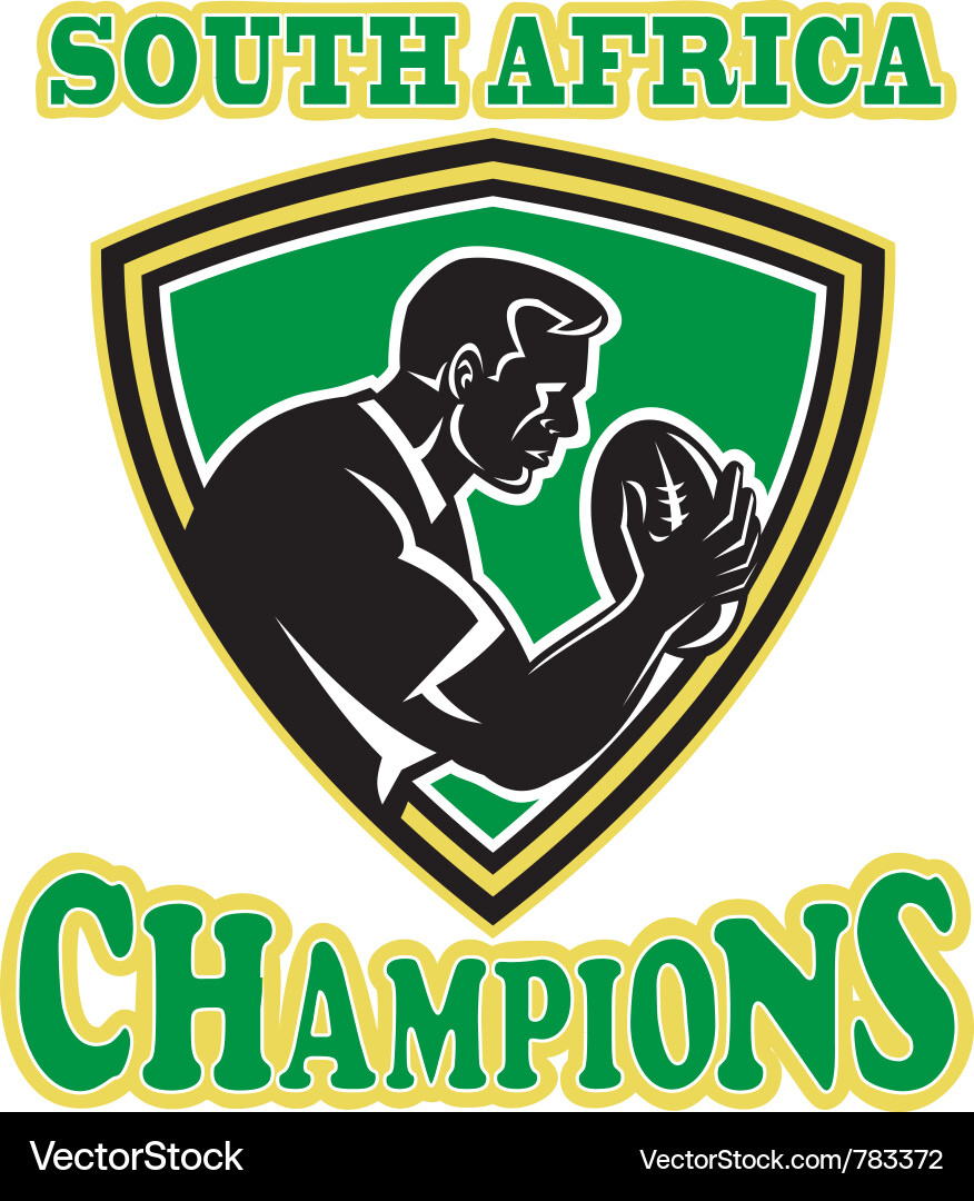 South africa rugby Royalty Free Vector Image - VectorStock