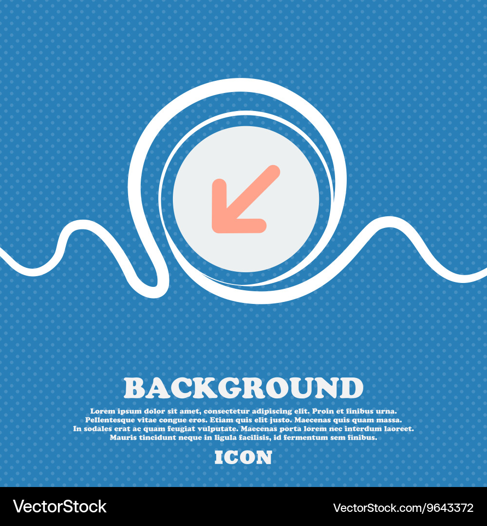 Turn to full screen sign icon blue and white Vector Image