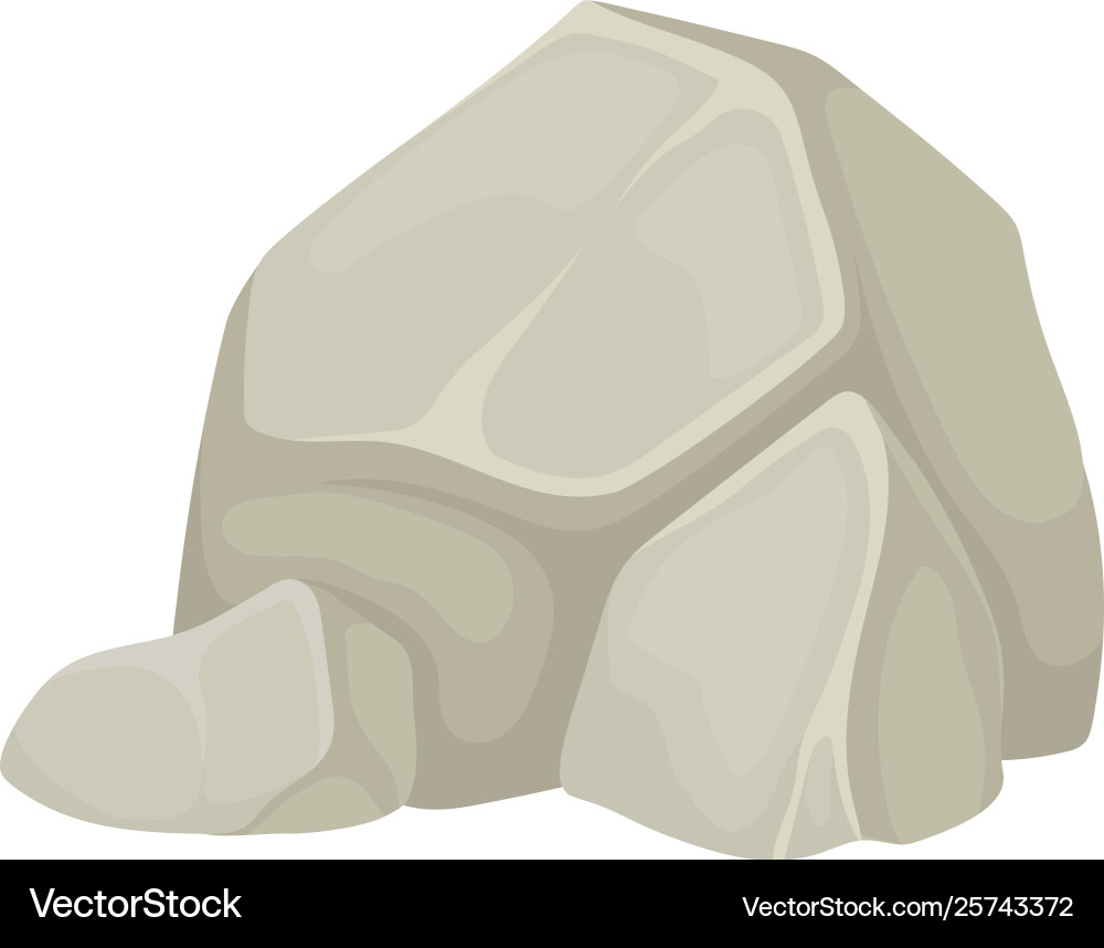 Two small stones near big one Royalty Free Vector Image