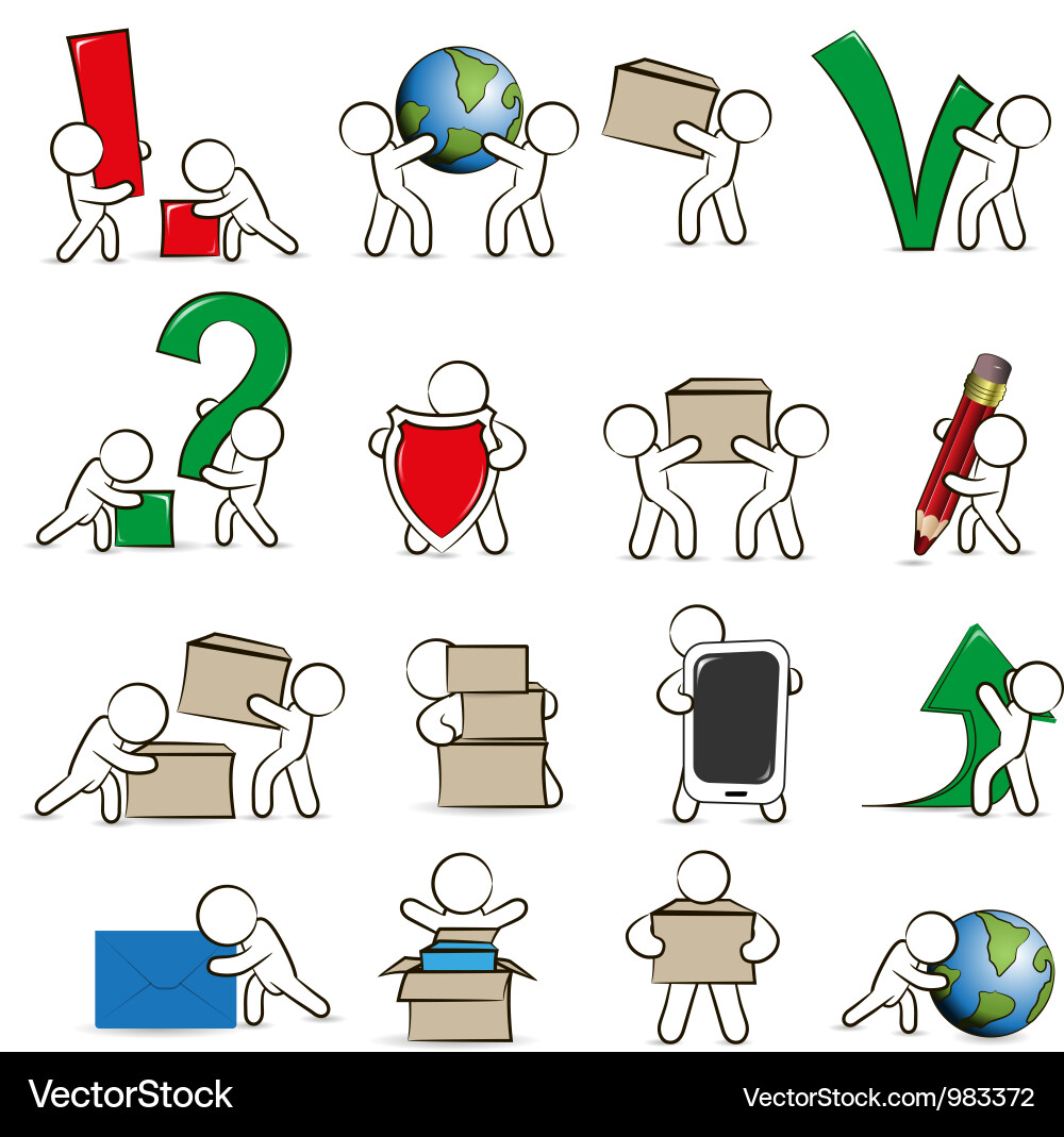 White men Royalty Free Vector Image - VectorStock