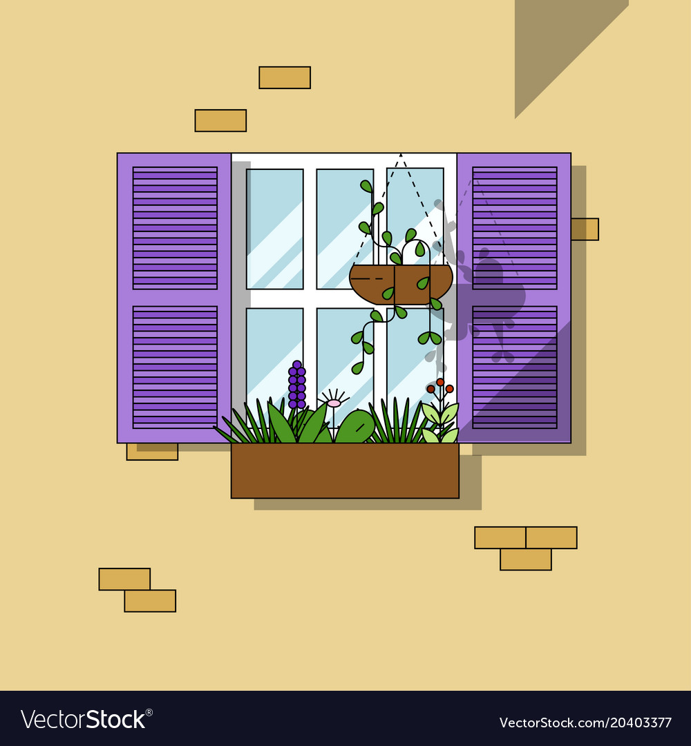 Architectural element window background Royalty Free Vector