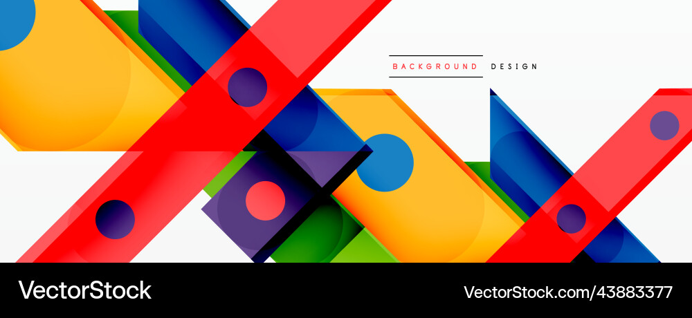 Bright colorful straight lines geometric abstract Vector Image