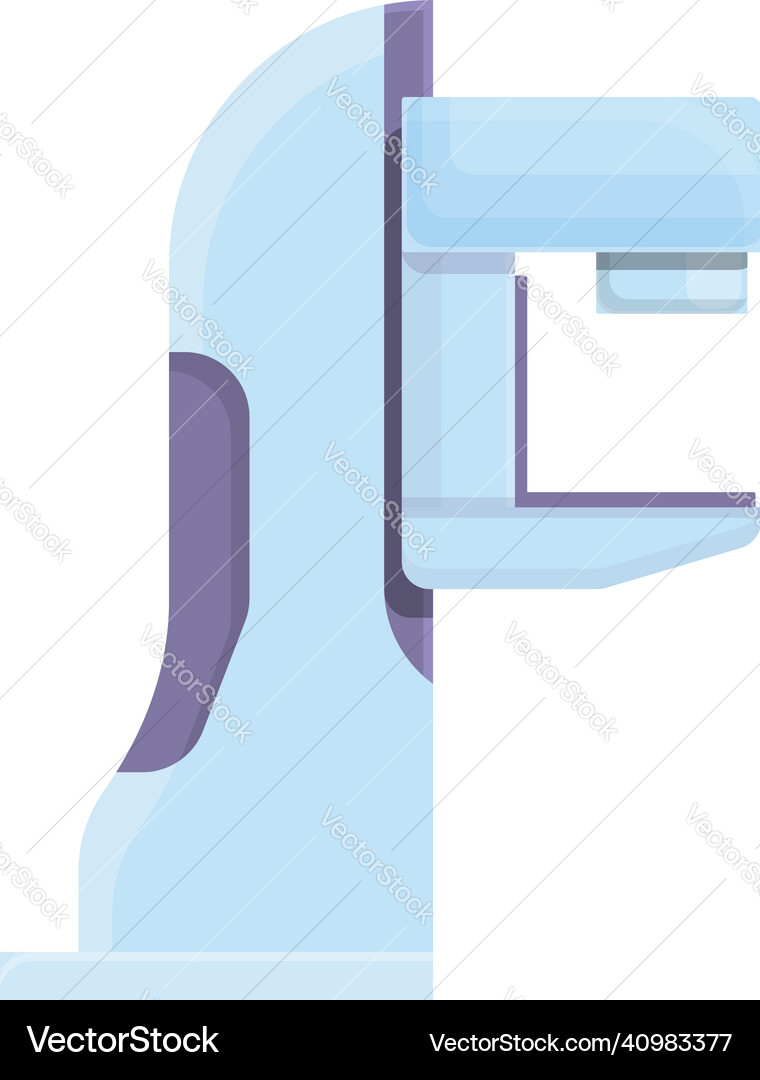 Female mammography machine icon cartoon Royalty Free Vector