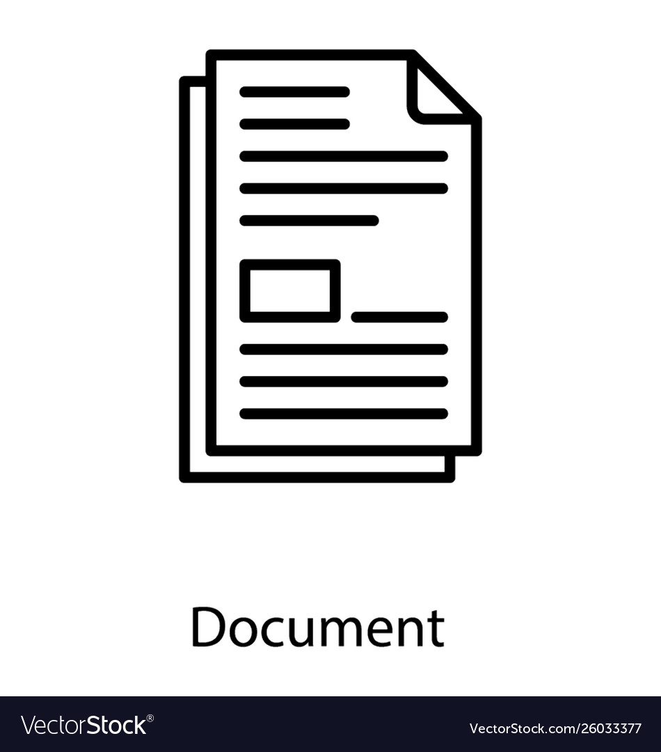 Official document Royalty Free Vector Image - VectorStock
