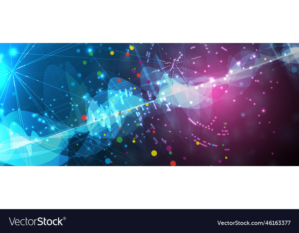 Quantum processing deep learning artificial Vector Image