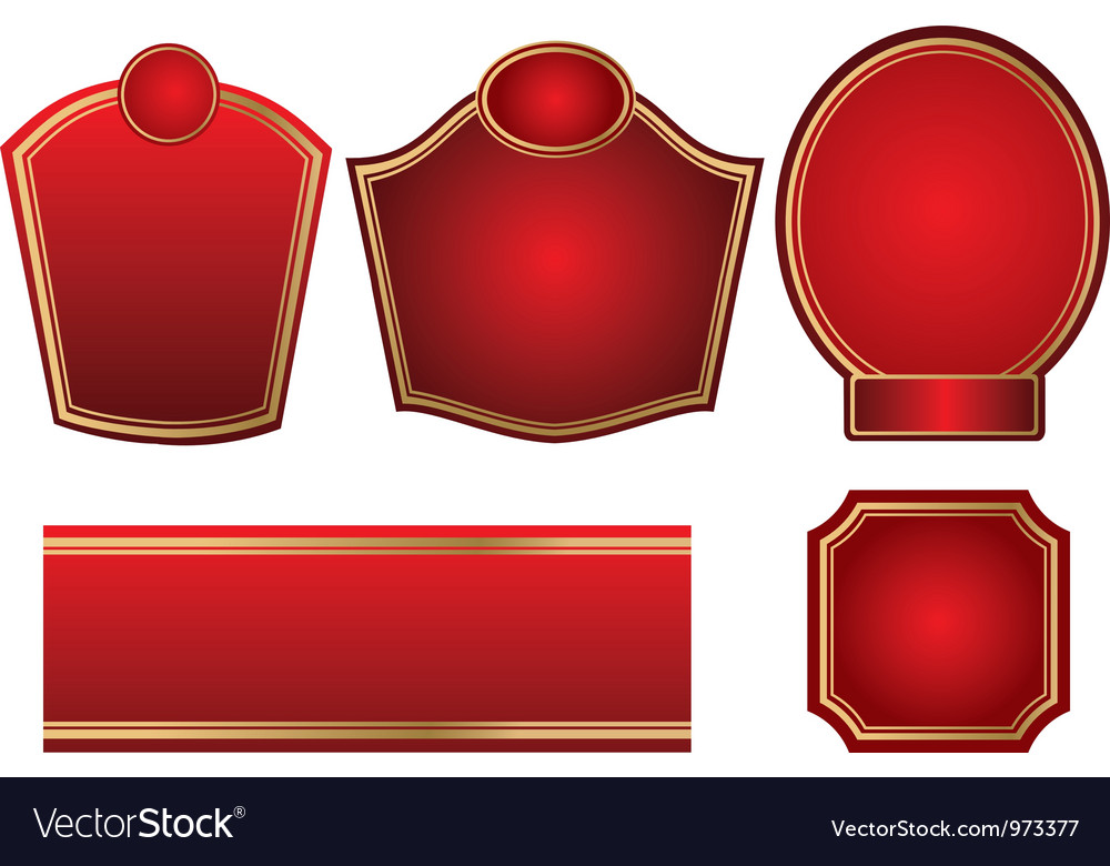 Set labels Royalty Free Vector Image - VectorStock