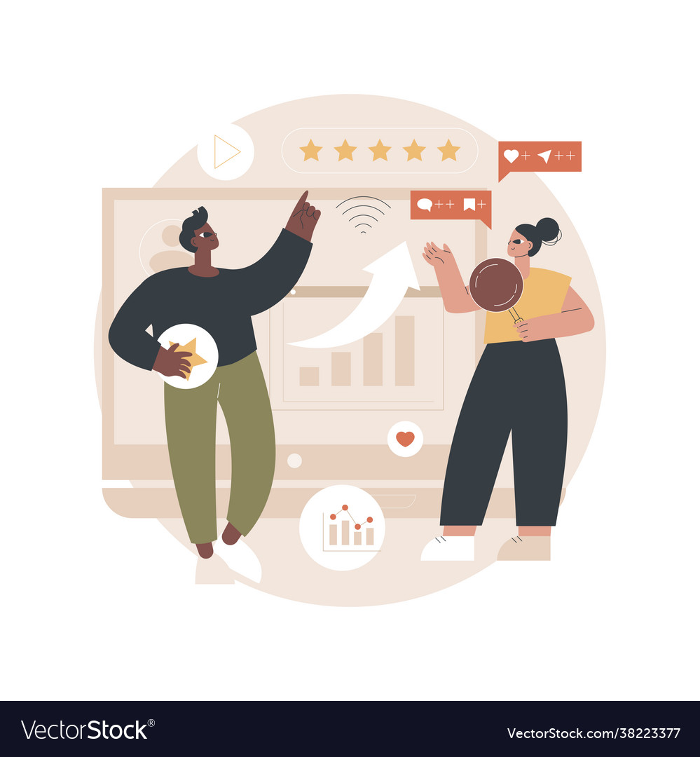 Social network monitoring abstract concept Vector Image Social network monitoring abstract concept Vector Image
