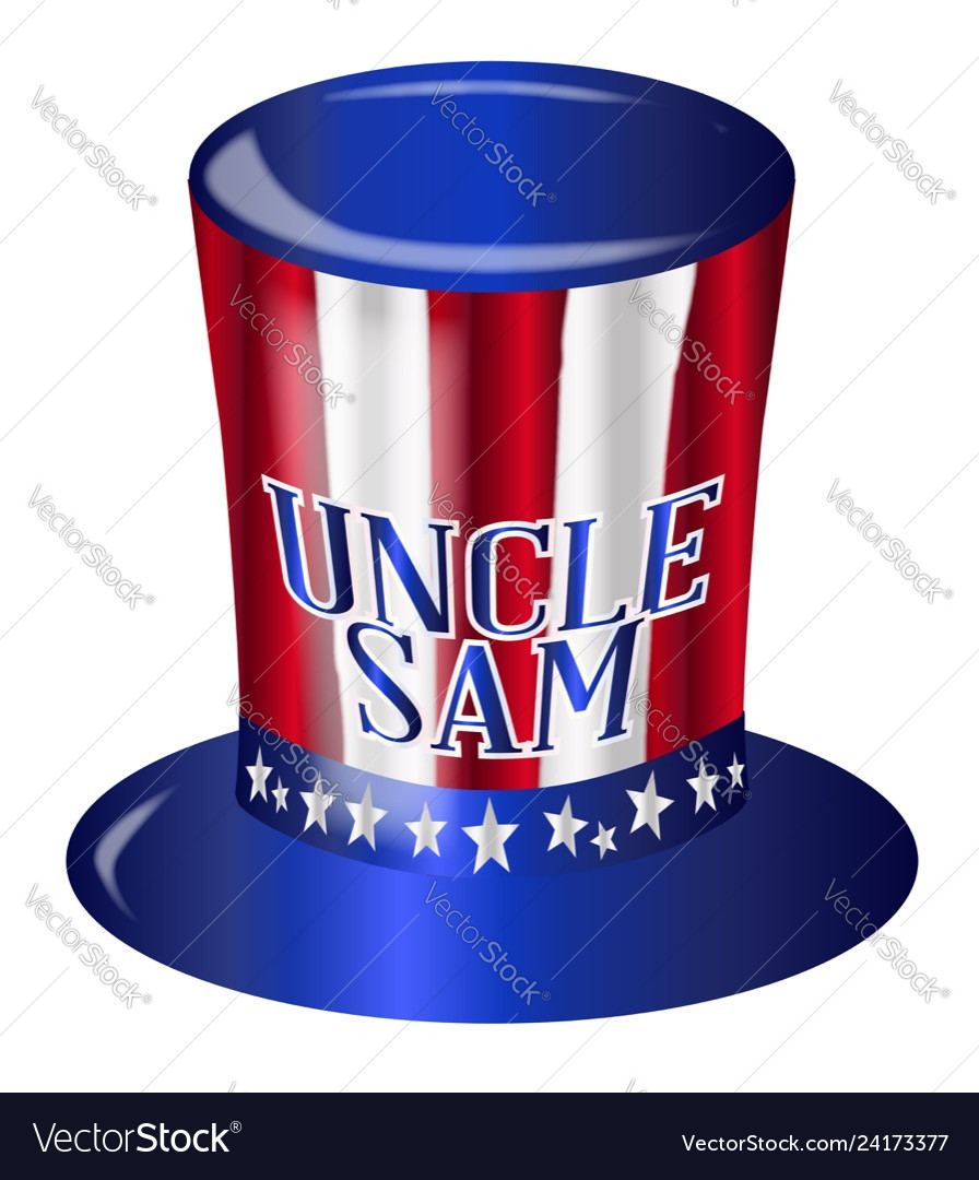 Uncle sam flag hat Royalty Free Vector Image - VectorStock