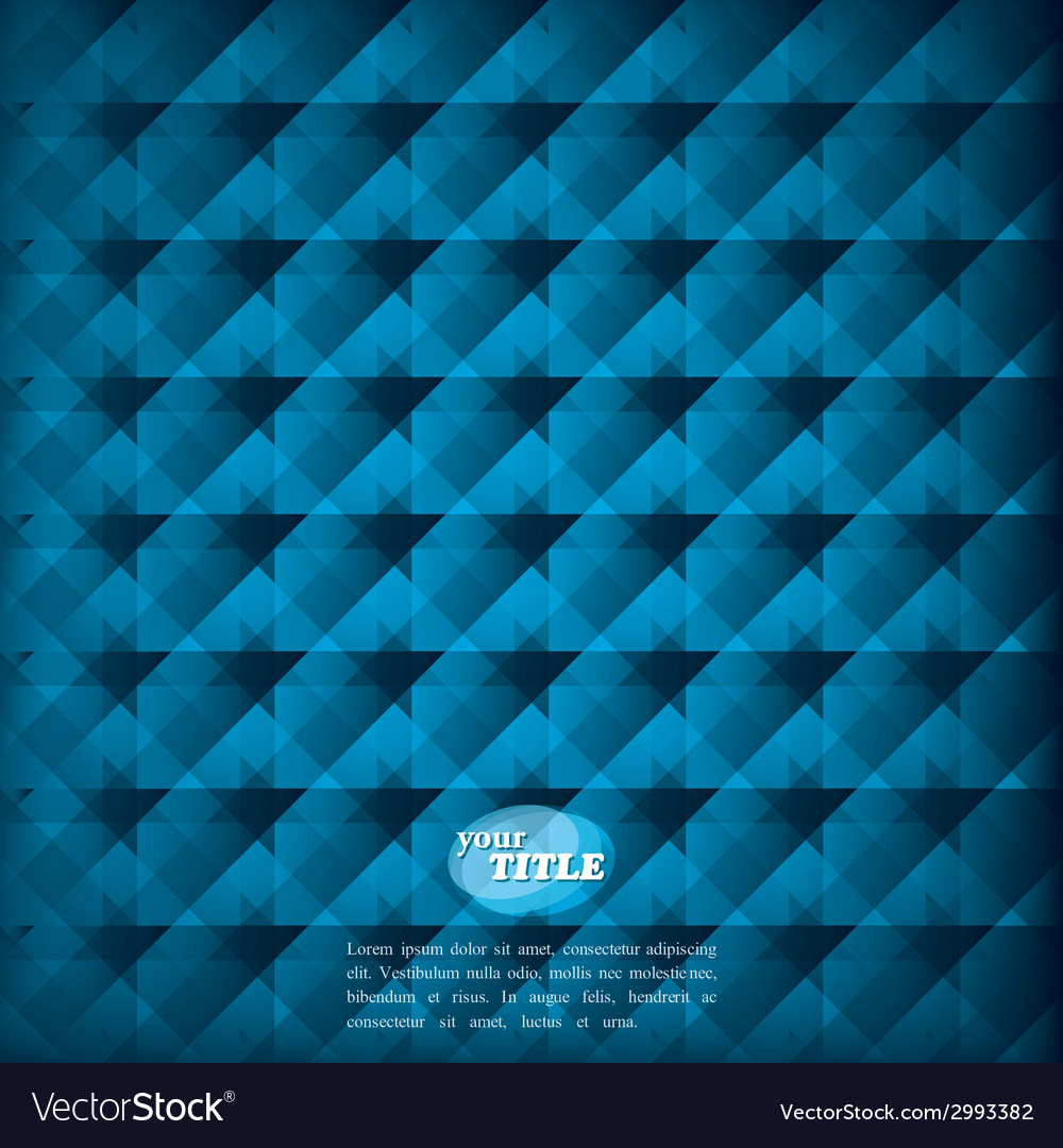 Abstract blue background geometric pattern Vector Image